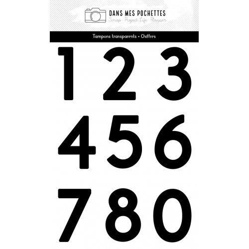 Tampon clear - Chiffres - Dans mes pochettes