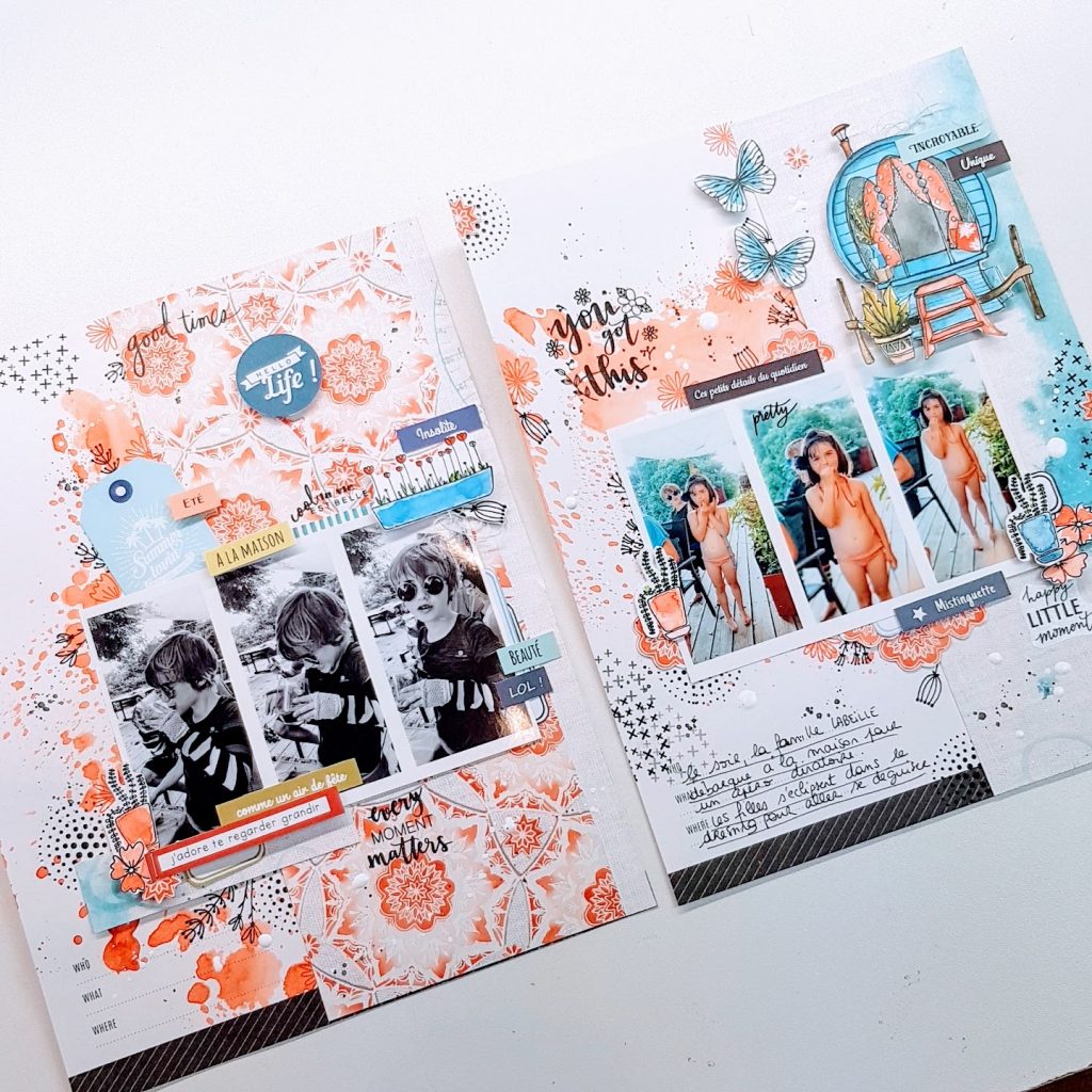 Double page de Storyline – Blog Dans mes pochettes