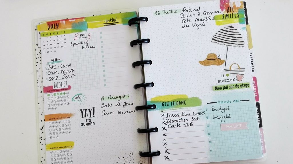 Mes débuts en planner, par Christine – Blog Dans mes pochettes